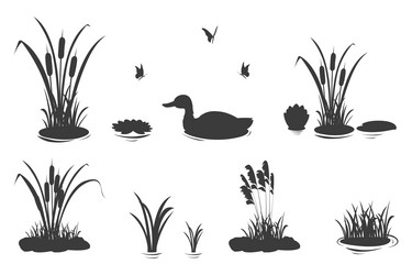 Grass Marsh Silhouette Vector Images (over 310)
