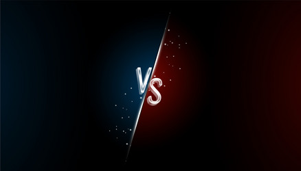 Concept vs comparison between two sides template Vector Image