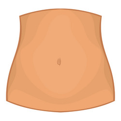 Navel pierced iconcartoon icon Royalty Free Vector Image