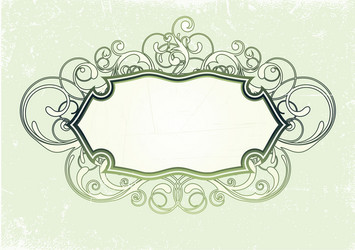 Beautiful wedding card with frame Royalty Free Vector Image