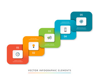 5 Steps Info Graphic Vector Images (over 12,000)