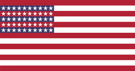 American flag stripes only no stars postcard Vector Image
