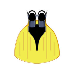 Swim flippers cartoon Royalty Free Vector Image