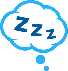 Sleep logo icon design Royalty Free Vector Image