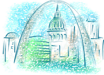 St Louis Arch Vector Images (94)