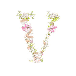 Letter v Royalty Free Vector Image - VectorStock