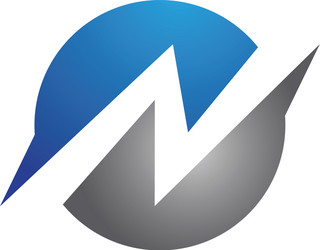 North arrow icon n direction point symbol Vector Image