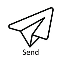Mail icon send letter envelope message Royalty Free Vector