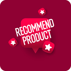 Experts recommend golden label Royalty Free Vector Image