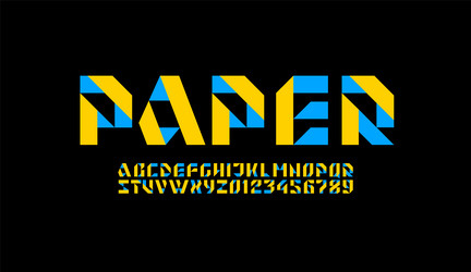 Paper Fold Font Vector Images (over 2,100)