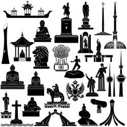 Architecture east Royalty Free Vector Image - VectorStock