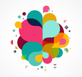 Abstract colorful background with text space Vector Image