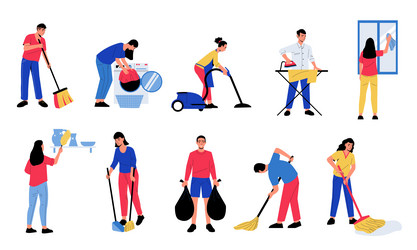 People Cleaning Vector Images (over 63,000)