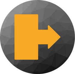 Rightward arrow icon Royalty Free Vector Image