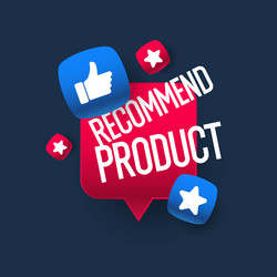 Experts recommend golden label Royalty Free Vector Image