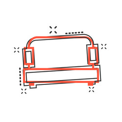 Sofa icon in flat style couch sign pictogram Vector Image