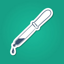 Medical dropper full package on transparent back Vector Image