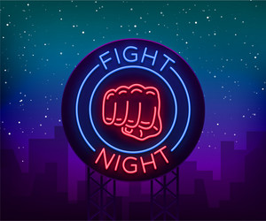 Fight Night Neon Vector Images (over 300)
