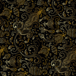 Paisley beautiful golden seamless background Vector Image