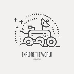 Space rover logo Royalty Free Vector Image - VectorStock