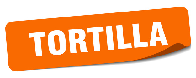 Tortilla sticker tortilla label Royalty Free Vector Image