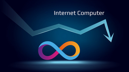 Dfinity internet computer icp token symbol Vector Image