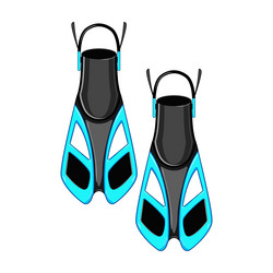 Swim flippers cartoon Royalty Free Vector Image