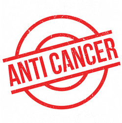 Anti cancer rubber stamp Royalty Free Vector Image