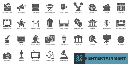 Entertainment Symbol Vector Images (over 350,000)