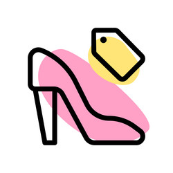 High heels comes with affordable price tag Vector Image