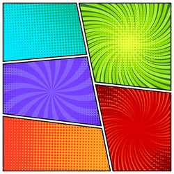 Comic book vertical template Royalty Free Vector Image