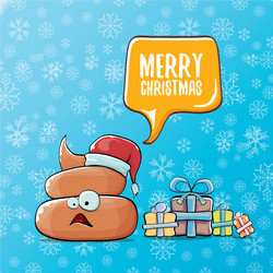 Funny cartoon cool cute brown smiling poo Vector Image