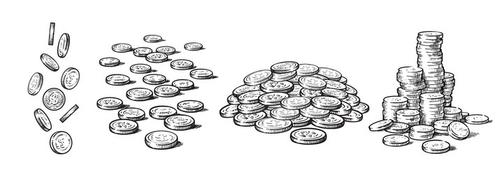 Coins Drawing Vector Images (over 17,000)