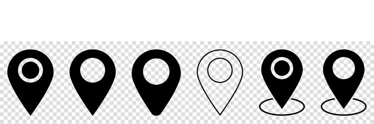 Set of map pin icons Royalty Free Vector Image