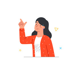 Person Pointing Finger Vector Images (over 9,900)