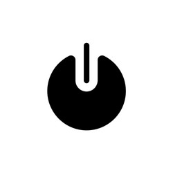 Power button flat icon Royalty Free Vector Image