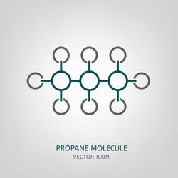 Propane molecule image Royalty Free Vector Image