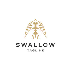 Swallow logo Royalty Free Vector Image - VectorStock