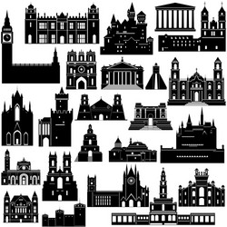 Architecture east Royalty Free Vector Image - VectorStock