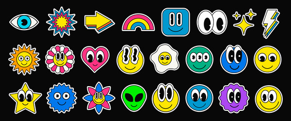 Cool Stickers Vector Images (over 43,000)