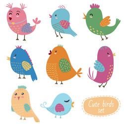 Cute little bird icon Royalty Free Vector Image
