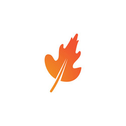 Autumn leaf logo Royalty Free Vector Image - VectorStock