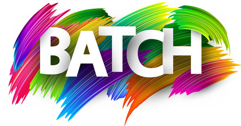 Batch paper word sign with colorful spectrum – Royalty-Free Vector ...