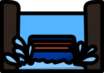 Water boat ride icon Royalty Free Vector Image
