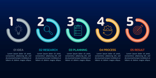 5 Section Info Graphic Vector Images (over 360)