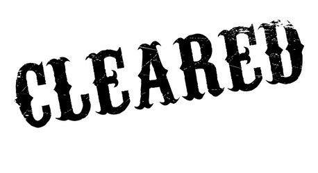 Cleared rubber stamp Royalty Free Vector Image