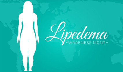 Red lipedema awareness month background Royalty Free Vector