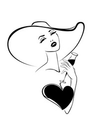 Elegant lady Royalty Free Vector Image - VectorStock