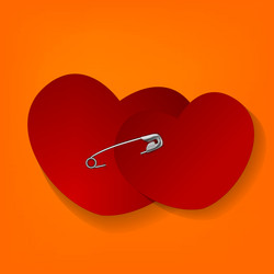 10 pinned heart Royalty Free Vector Image - VectorStock