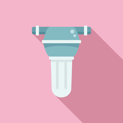 Tank system icon flat water filter Royalty Free Vector Image